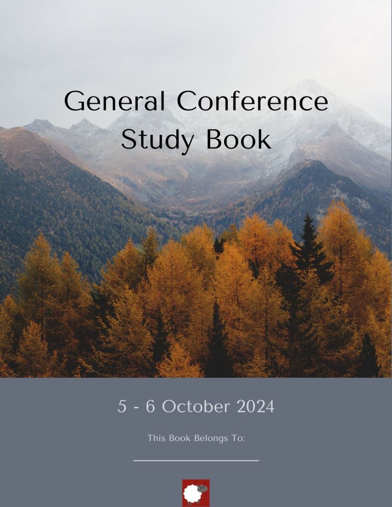 Free Downloadable October 2024 General Conference Study Books – Seeking ...
